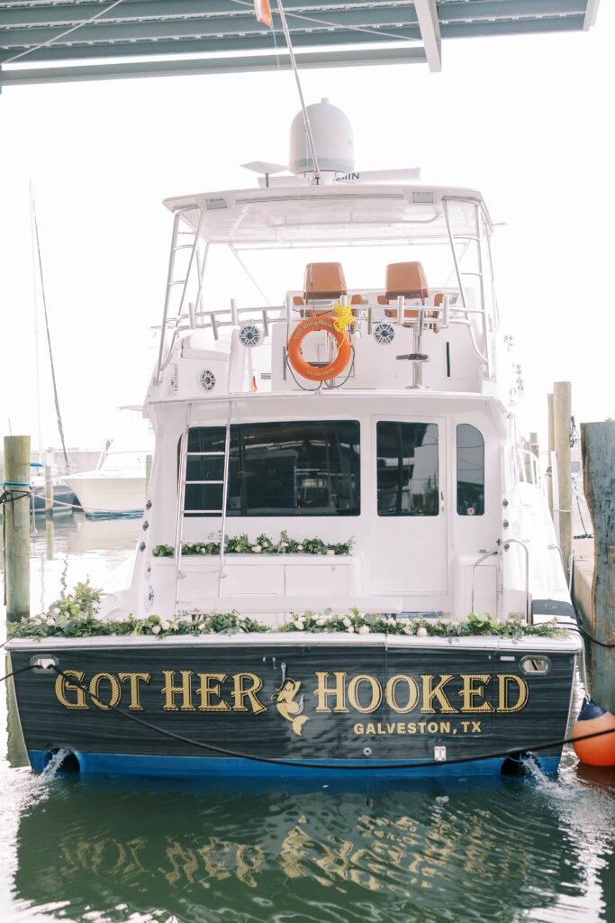 An Intimate Ceremony and Boat Wedding Reception on Galveston Bay