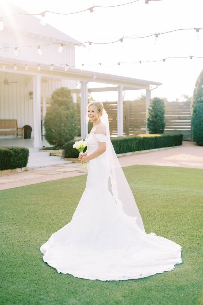 Classic Bridal Portraits at Montgomery Wedding Venue - The Farmhouse